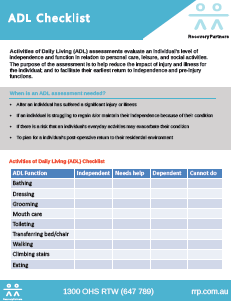 Printable Adl Checklist Pdf